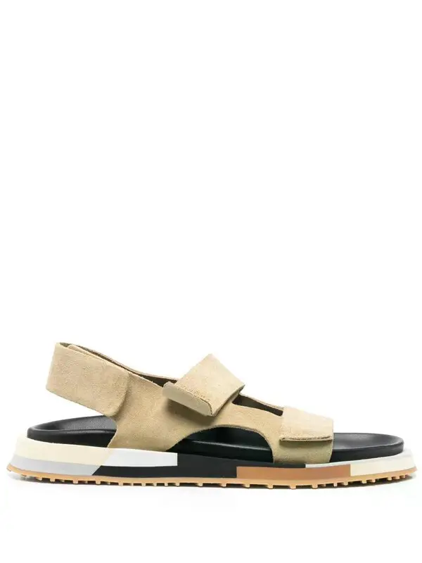 GHOUD VENICE Suede Touch-strap Sandals