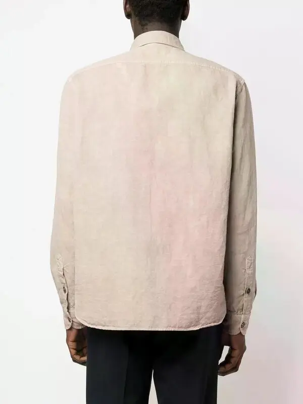 FAY Logo-patch Button-up Shirt