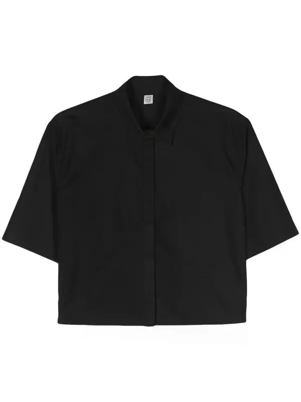TOTEME Classic-collar Cropped Shirt