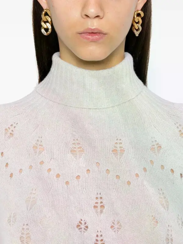TWINSET Roll-neck Lurex Jumper