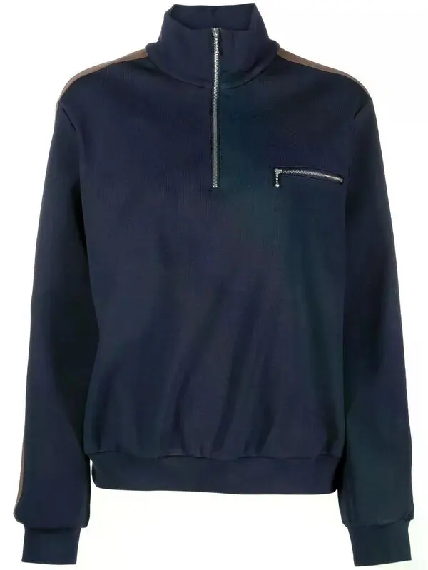 Tory Burch Side Stripe Detail Sweatshirt - Blue