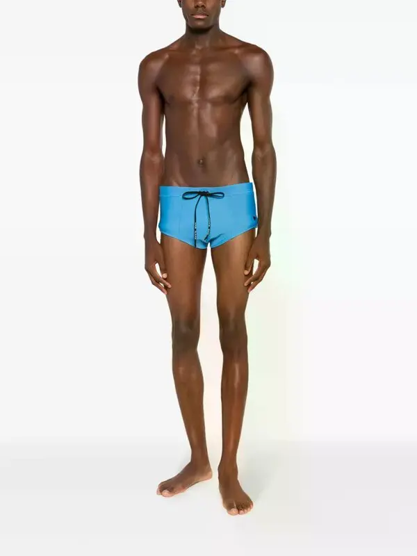 AMIR SLAMA Logo-plaque Drawstring Swimming Trunks