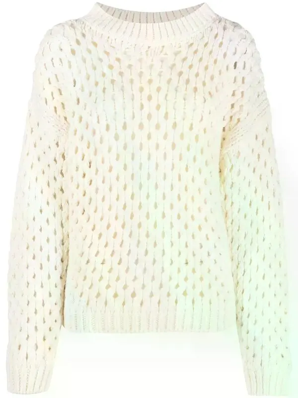 ALYSI Open-knit Crew Neck Jumper