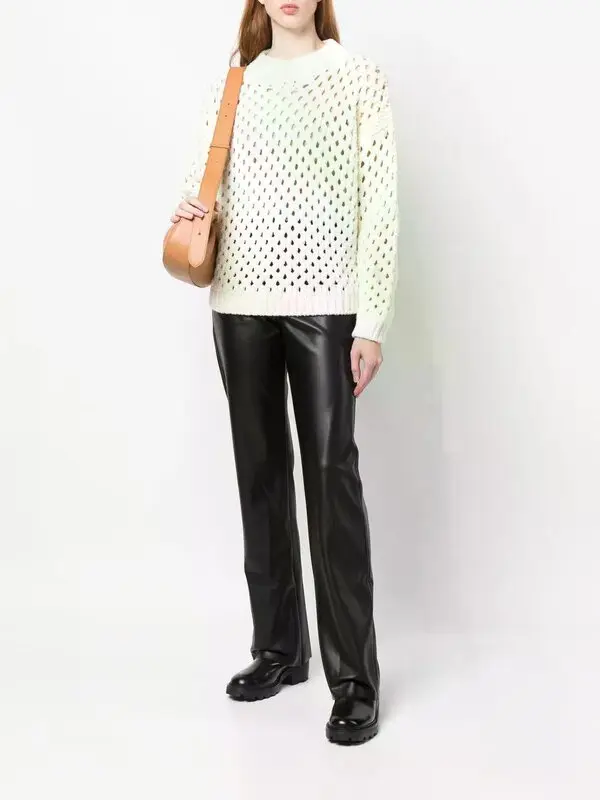 ALYSI Open-knit Crew Neck Jumper