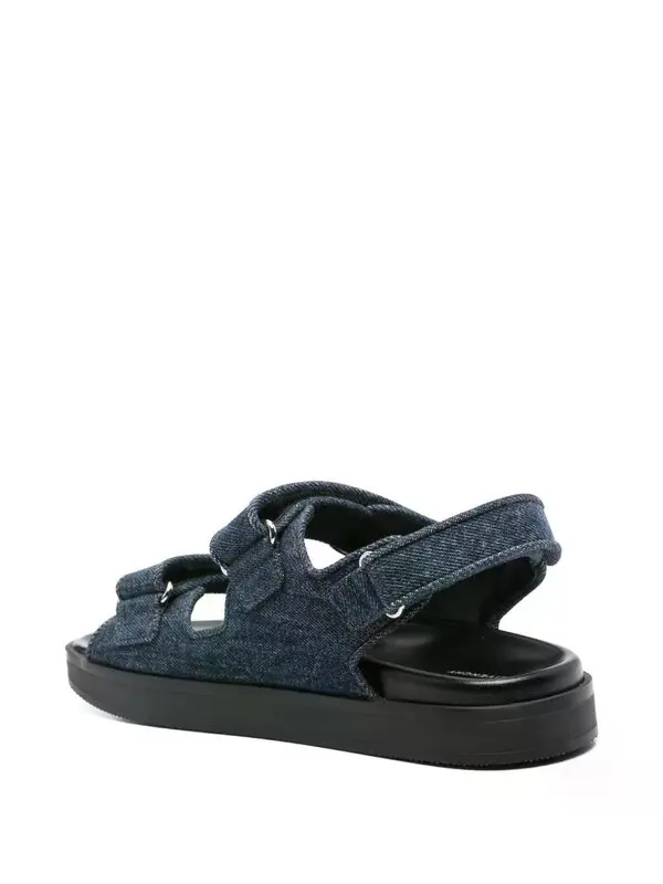 Givenchy Denim Touch-strap Sandals - Blue