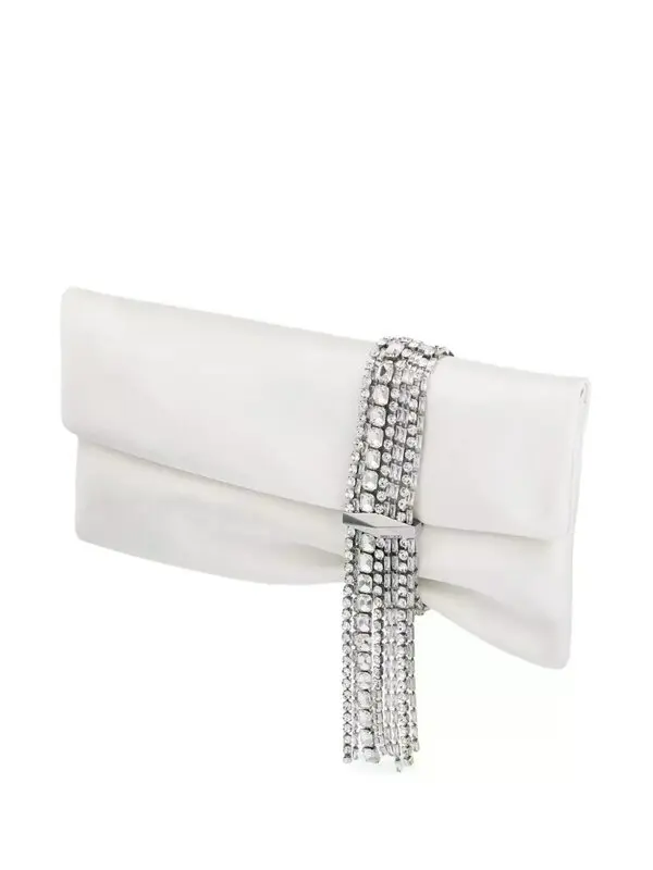 JIMMY CHOO Zandra Clutch - White
