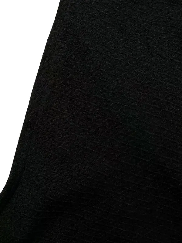 DUSKII Ribbed V-neck Bikini Top - Black