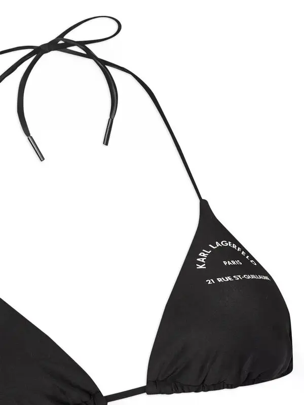 Karl Lagerfeld Rue St-guillaume Triangle Bikini Top