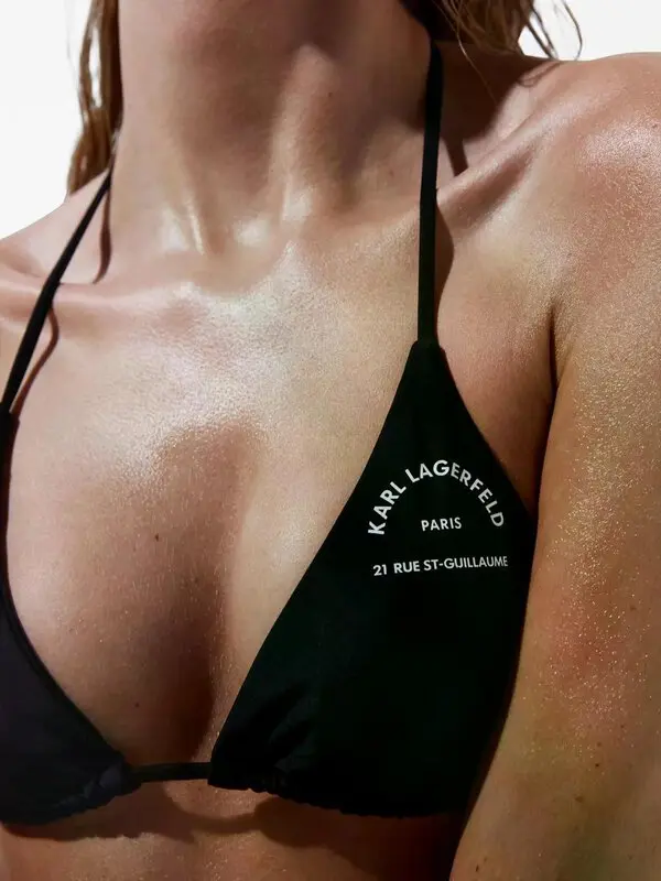 Karl Lagerfeld Rue St-guillaume Triangle Bikini Top