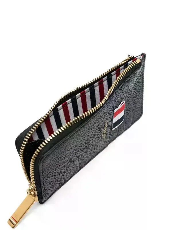 Thom Browne Pebbled-leather Half-zip Wallet