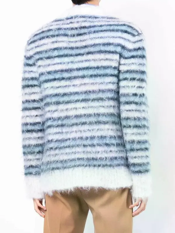 Marni Striped V-neck Cardigan