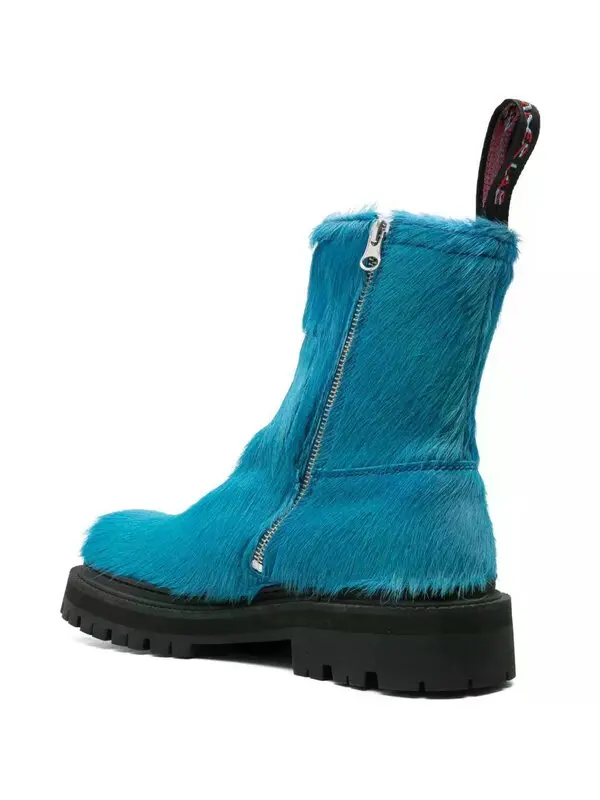 Camper Eki Calf-hair Ankle Boots - Blue