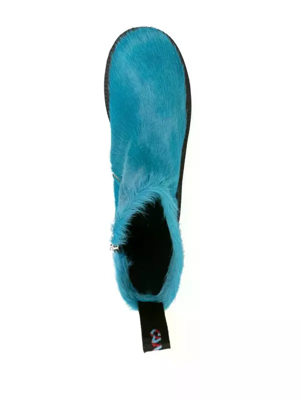 Camper Eki Calf-hair Ankle Boots - Blue