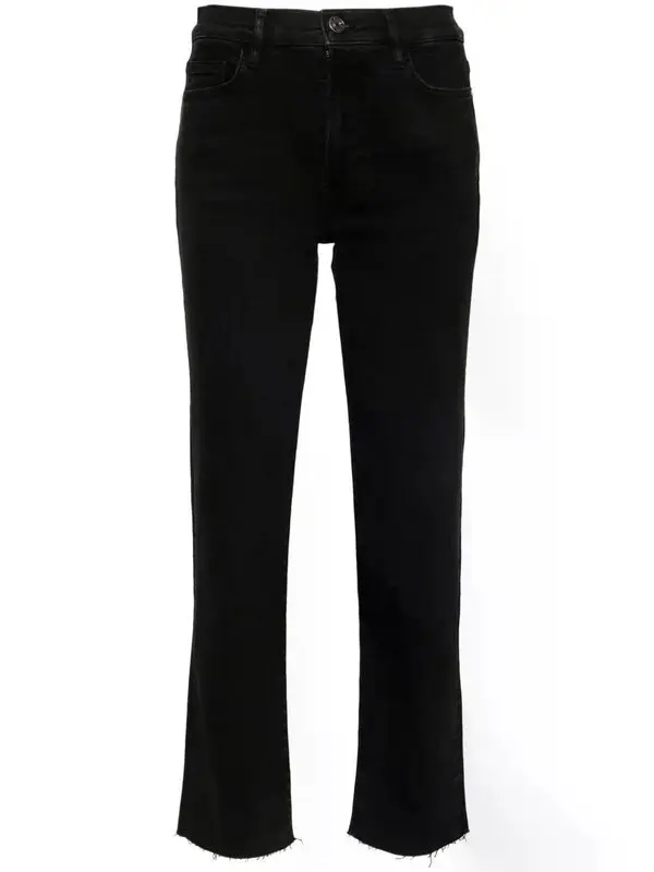 FRAME High-rise Straight-leg Jeans