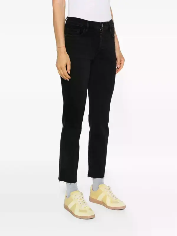 FRAME High-rise Straight-leg Jeans