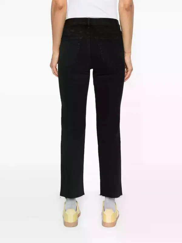 FRAME High-rise Straight-leg Jeans
