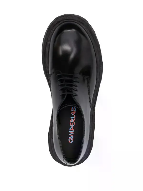 Camper Vámonos Leather Derby Shoes - Black