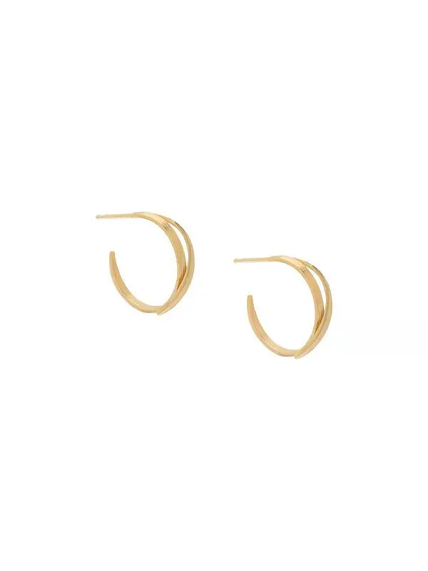 WOUTERS & HENDRIX Small Wrap Hoop Earrings - Gold