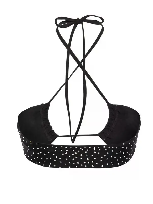 FORTE_FORTE Rhinestone Embellished Bandeau Bikini Top