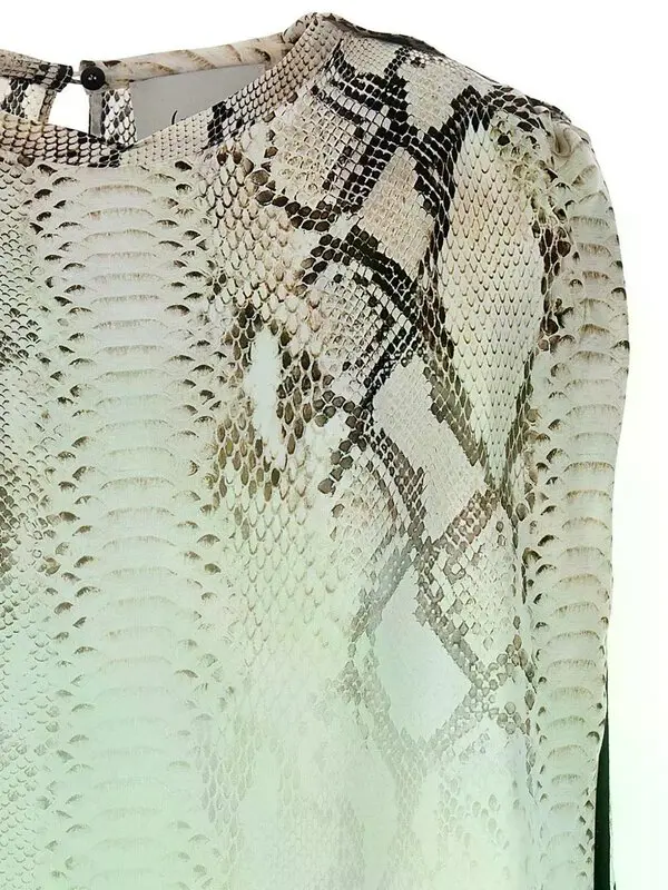NUDE Snake-print Sleeveless Blouse