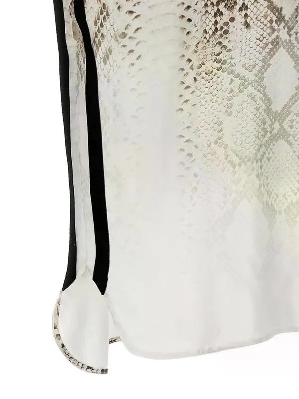 NUDE Snake-print Sleeveless Blouse