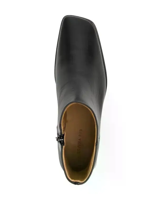 REJINA PYO Rise Leather Ankle Boots