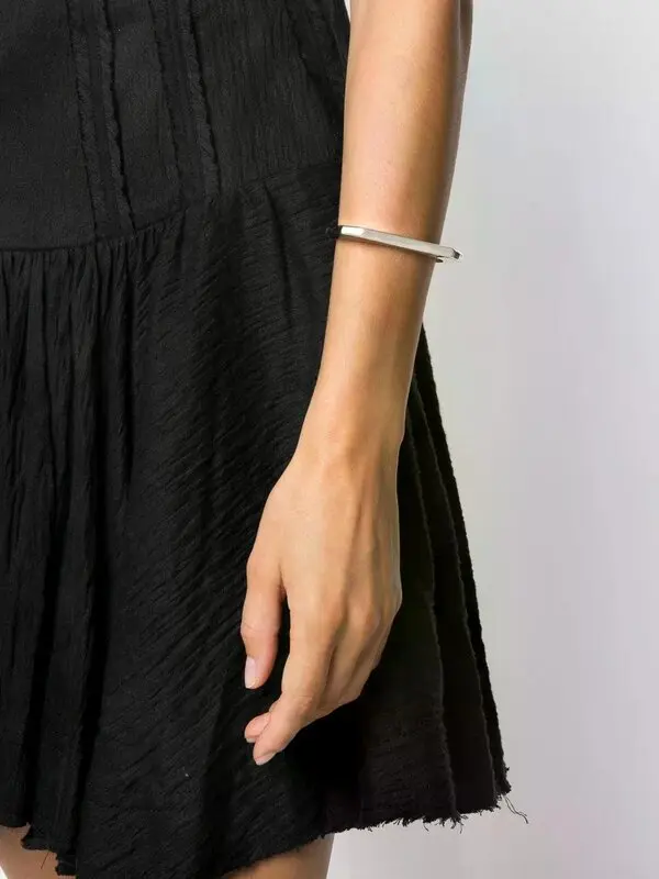 Zadig&Voltaire Geometric-cut Cuff Bangle - Silver