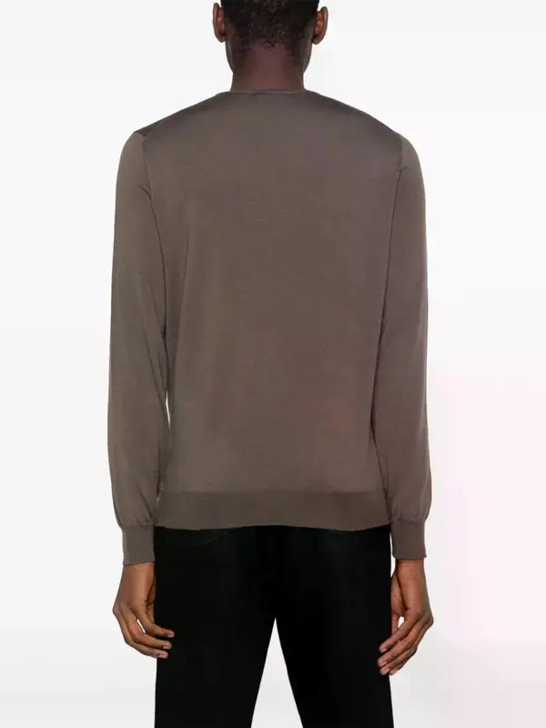 DELL'OGLIO Crew-neck Rib-trim Jumper
