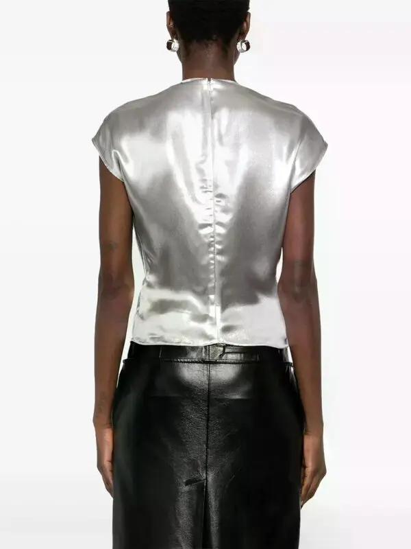 LANVIN Embellished Lamé Top