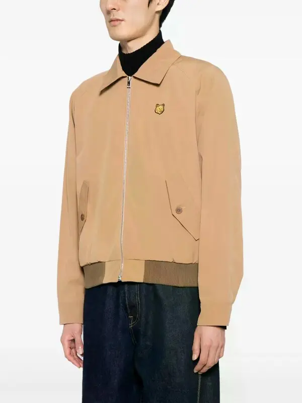 Maison Kitsuné Bold Fox Head-appliqué Gabardine Jacket