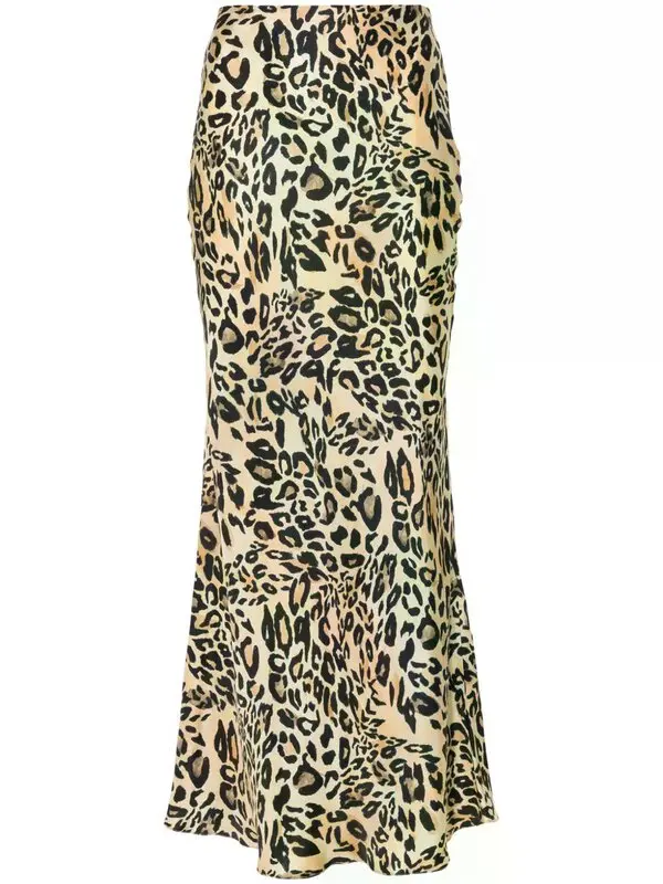 Nanushka Sabeen Leopard Print Maxi Skirt