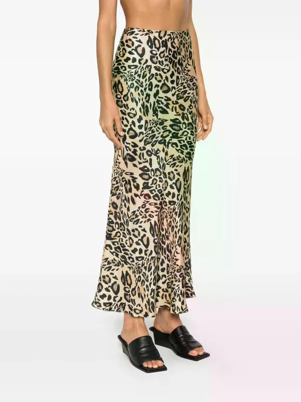Nanushka Sabeen Leopard Print Maxi Skirt