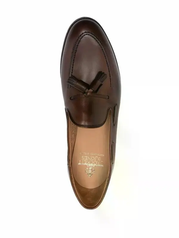 Crockett & Jones Tasseled Leather Loafers