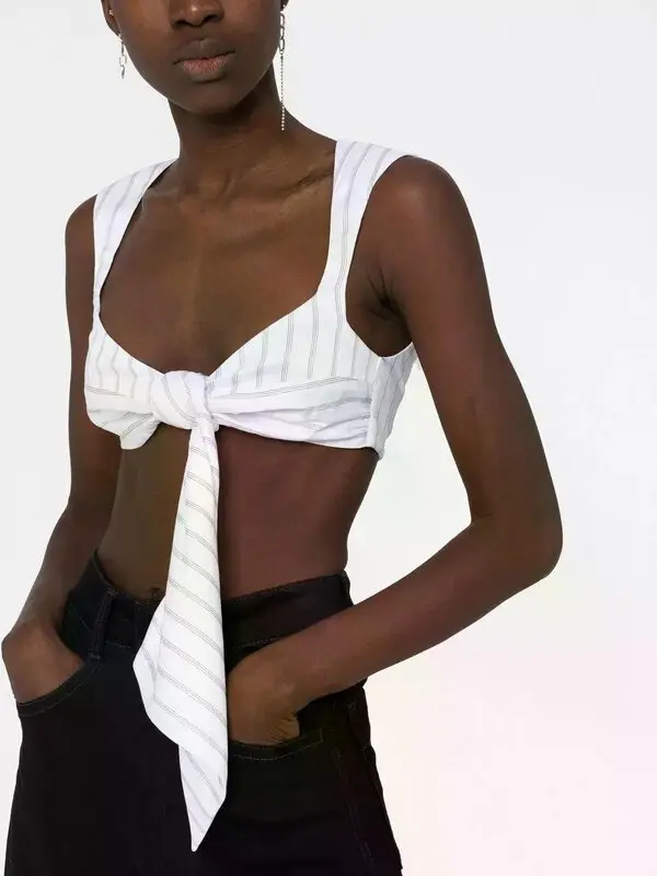 Attico Knot-detail Cropped Top