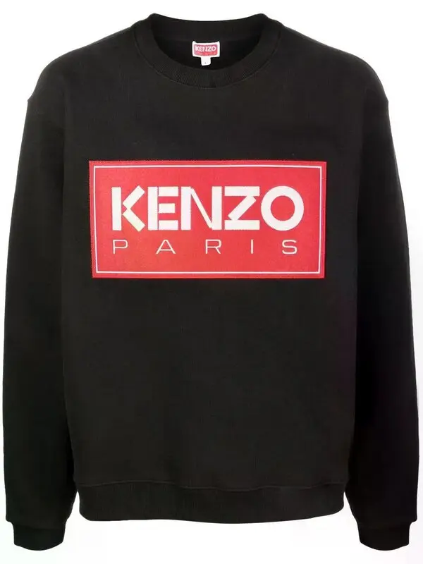 Kenzo Logo-patch Crew-neck Sweatshirt