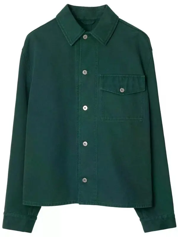 Burberry Equestrian Knight Embroidered Cotton Jacket