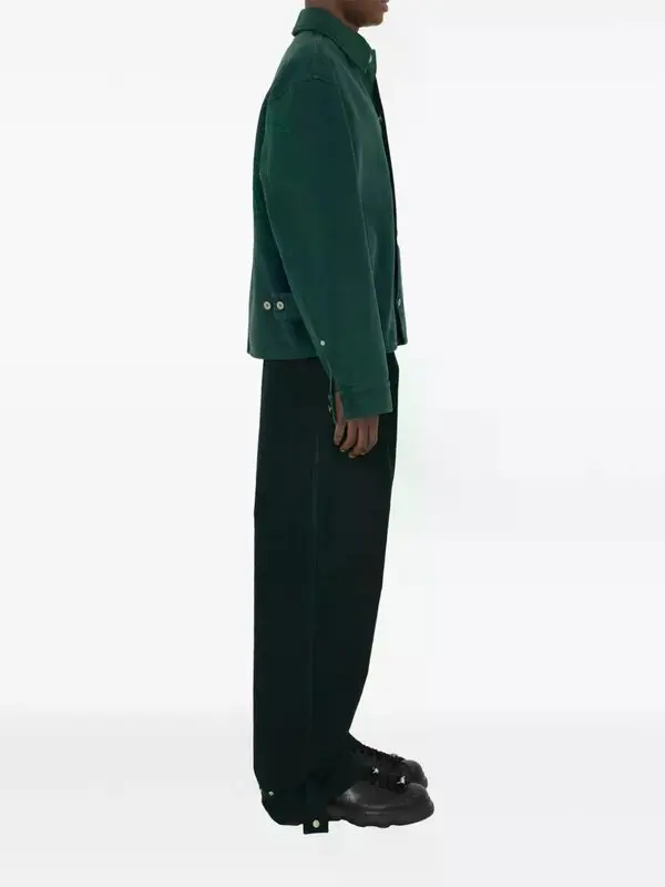 Burberry Equestrian Knight Embroidered Cotton Jacket