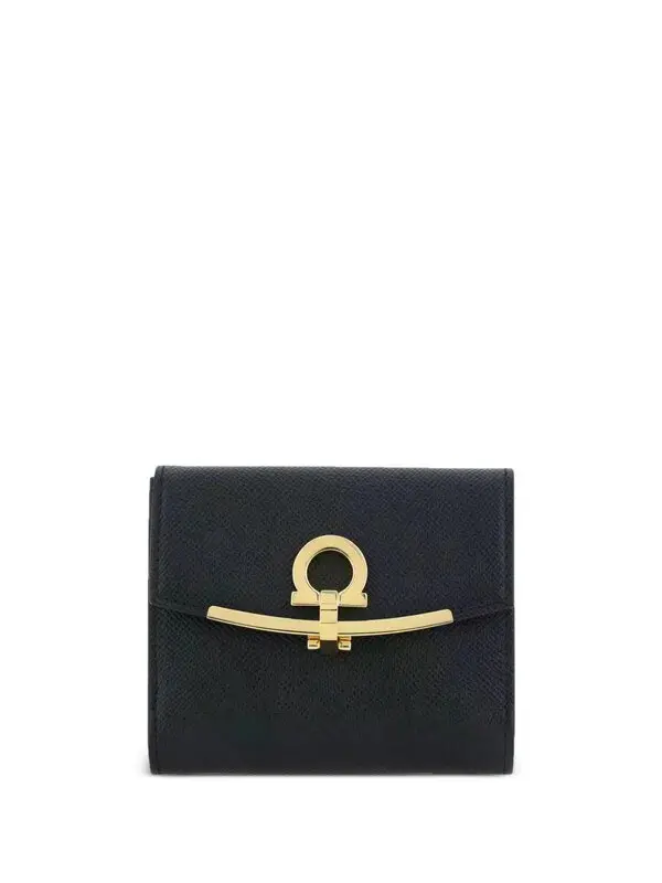 FERRAGAMO Fold-over Clasp Purse - Black