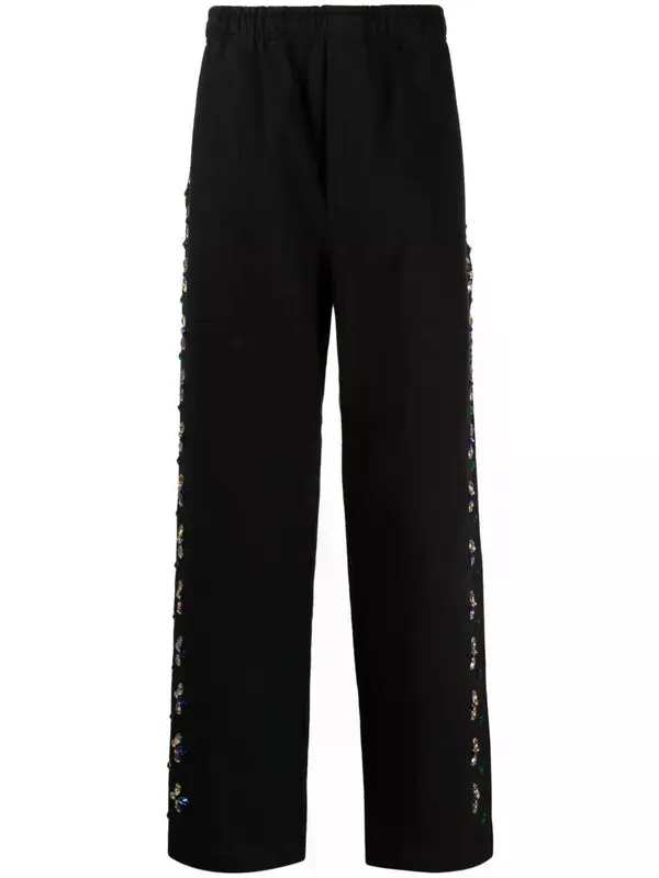 BODE Concord Beaded Cotton Trousers