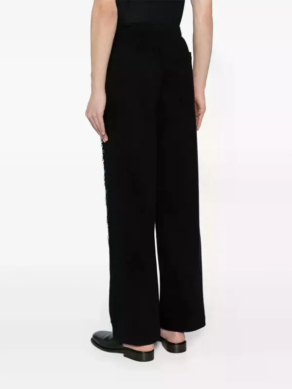 BODE Concord Beaded Cotton Trousers