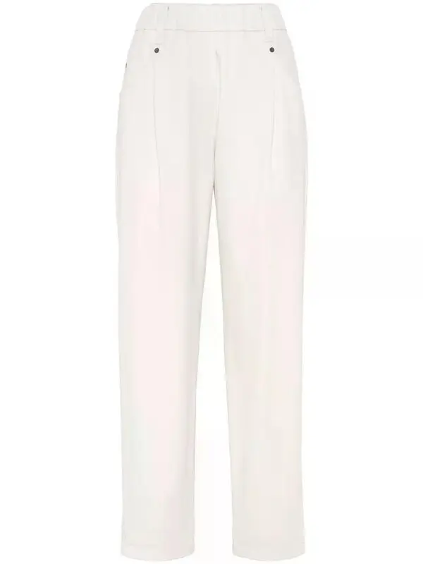 Brunello Cucinelli Straight-leg Cotton Trousers