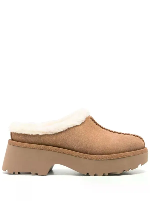 UGG New Heights Mules Chestnut Suede