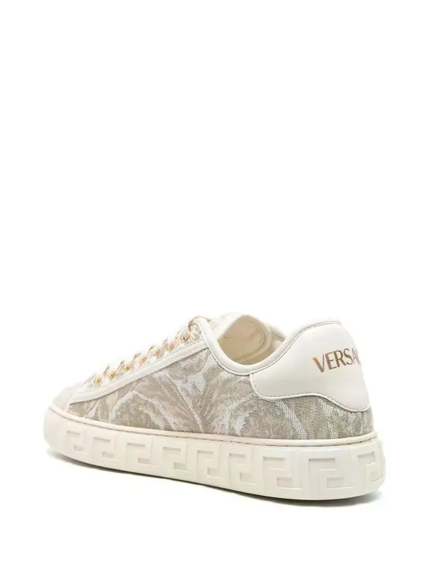 Versace Barocco Greca Low-top Sneakers - Neutrals