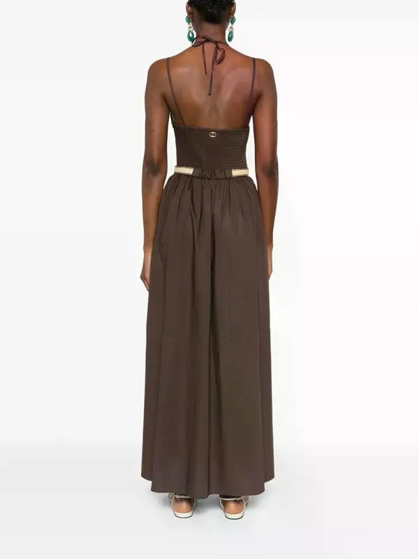 TWINSET Belted Poplin Dress