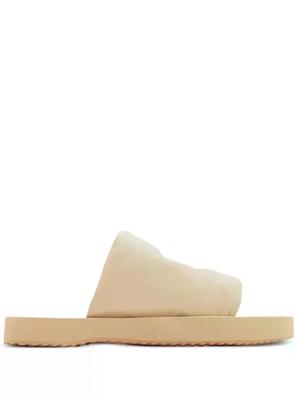 Burberry Equestrian Knight Slides - Neutrals