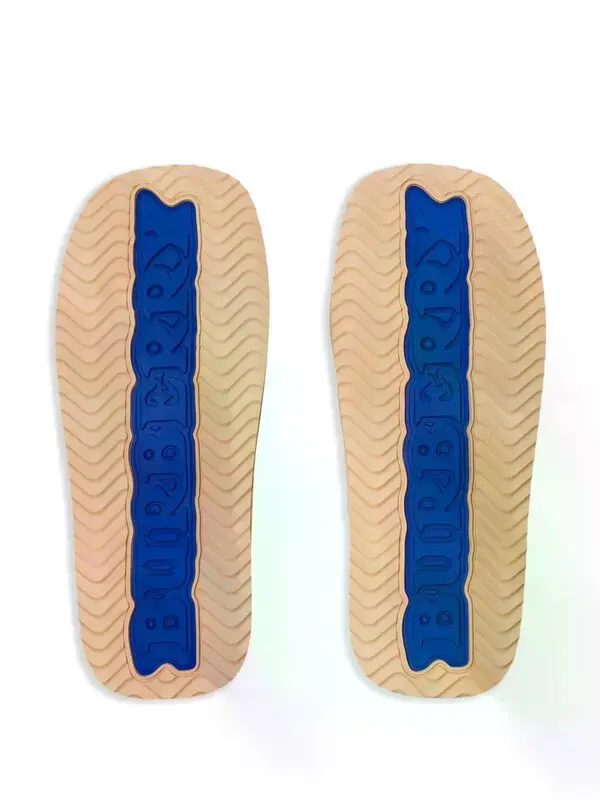 Burberry Equestrian Knight Slides - Neutrals