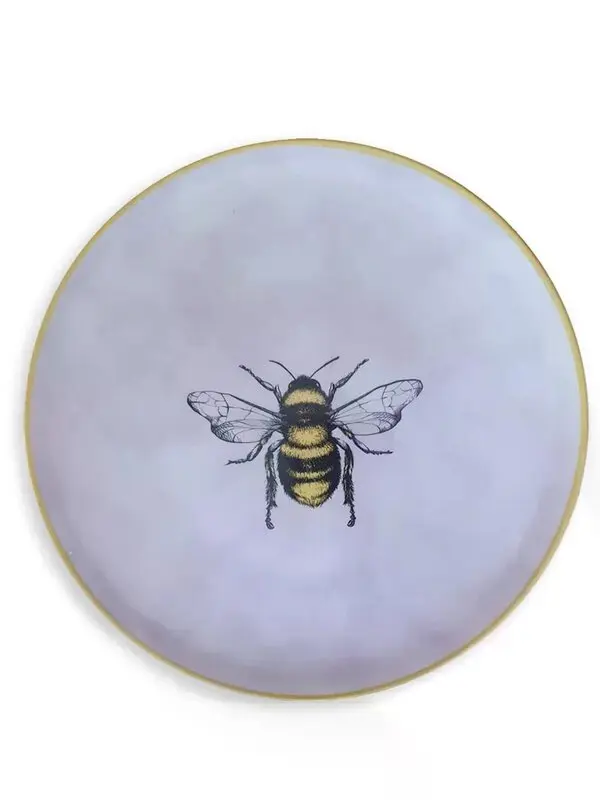 LES-OTTOMANS Insetti Porcelain Plate - Multicolour