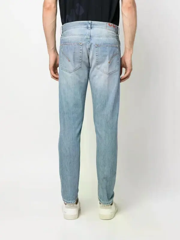 DONDUP Faded Effect Tapered Jeans