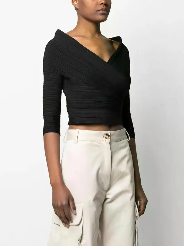 Philosophy Di Lorenzo Serafini Knitted Cropped Top