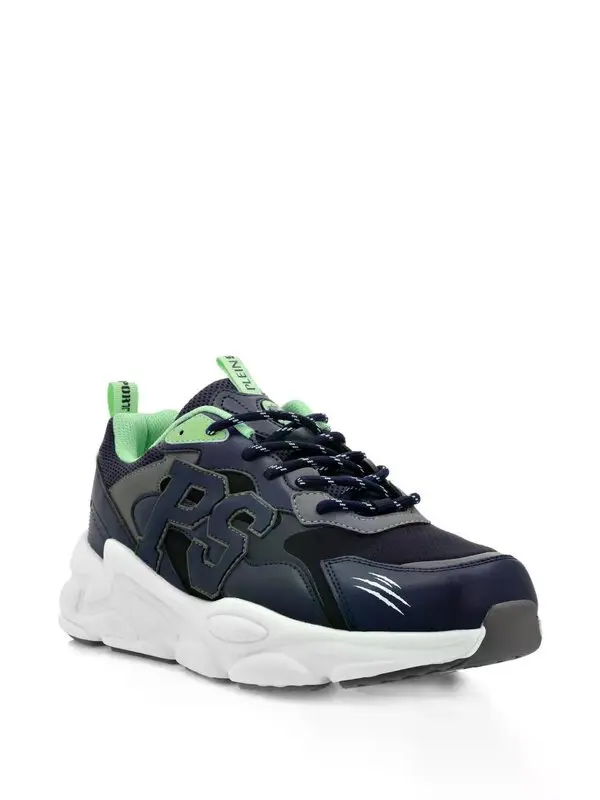PLEIN SPORT Lo-top Logo-patch Sneakers - Grey
